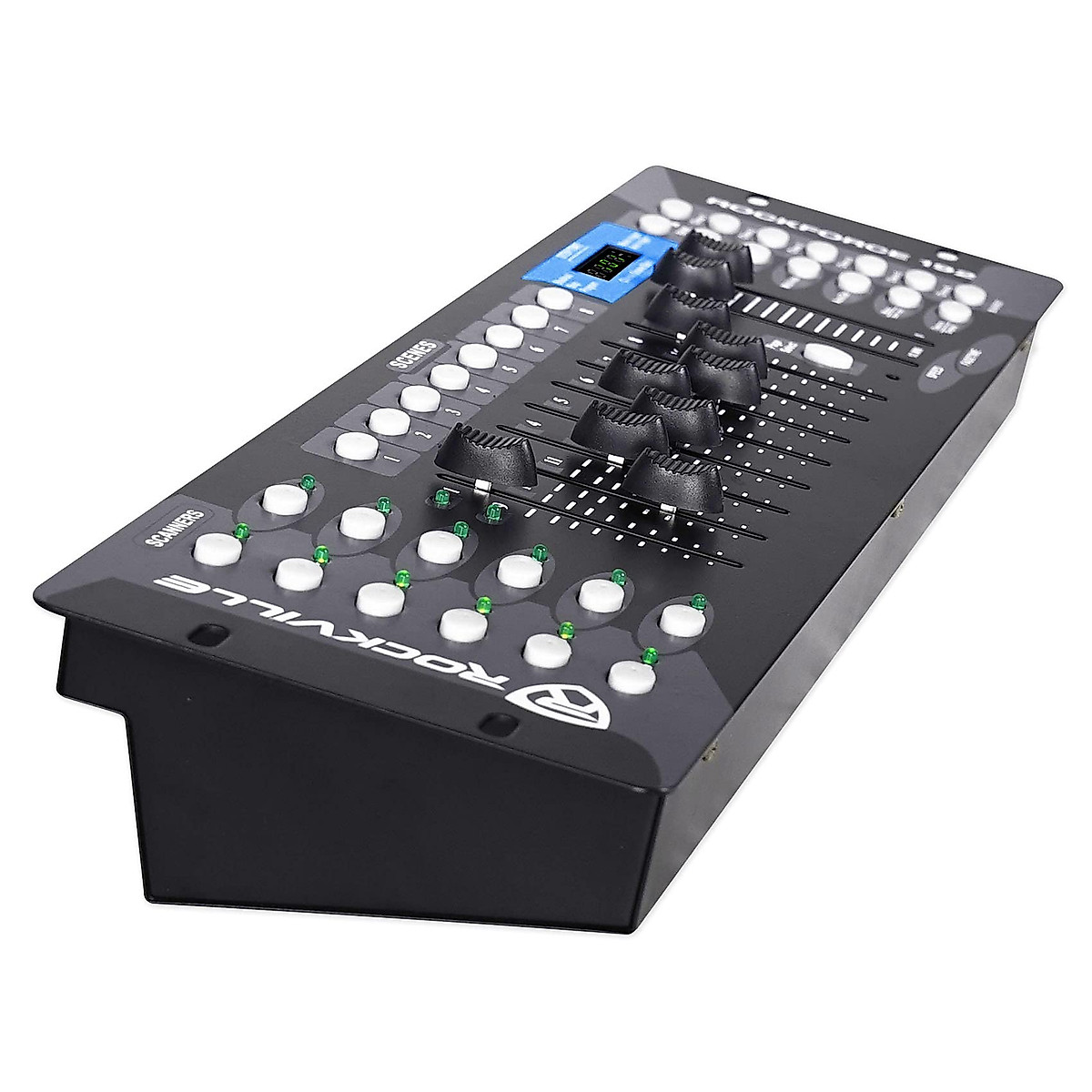 Rockville 192-Channel DMX Controller+Lighting Transmitter+Receiver+8 Par Lights