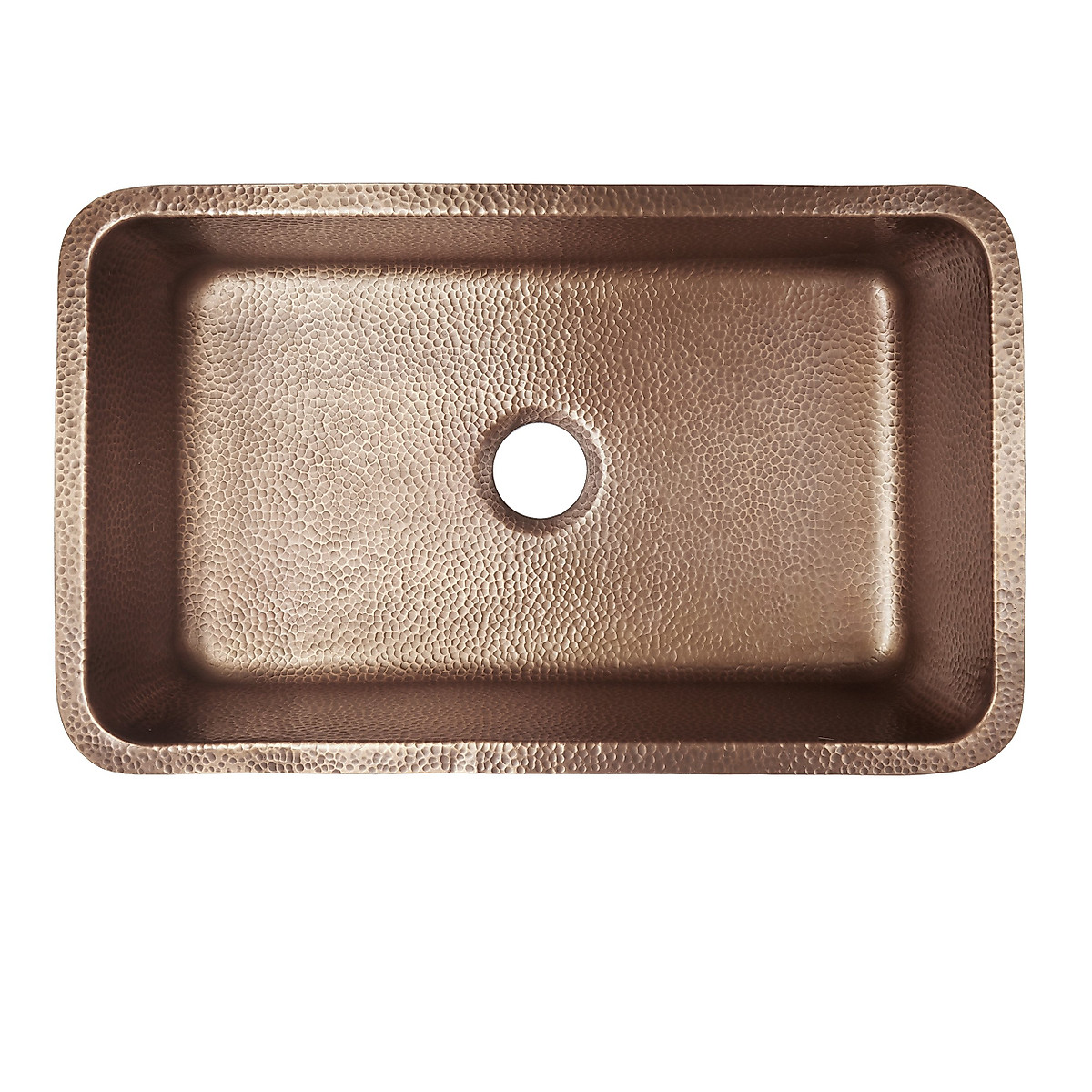 Sinkology K404-B60 Orwell Undermount 30 in. Single Bowl Grid, Strainer Drain, and Care Kitchen Sink Kit, 30 inch, Antique Copper