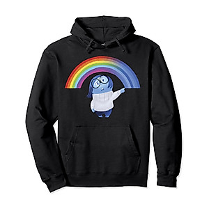 Disney Inside Out Sadness Rainbow Graphic Hoodie Pullover Hoodie