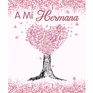Regalo Para Hermana, Sister birthday Gifts Blanket 60x50in, Dia De Las Madres Hermana Regalos, Mothers Day Sister Gifts, Sister Gifts in Spanish, Regalo De Graduacion/Cumpleanos/Navidad Hermanas