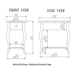 Alaterre Reclaimed Table Tablee, Driftwood