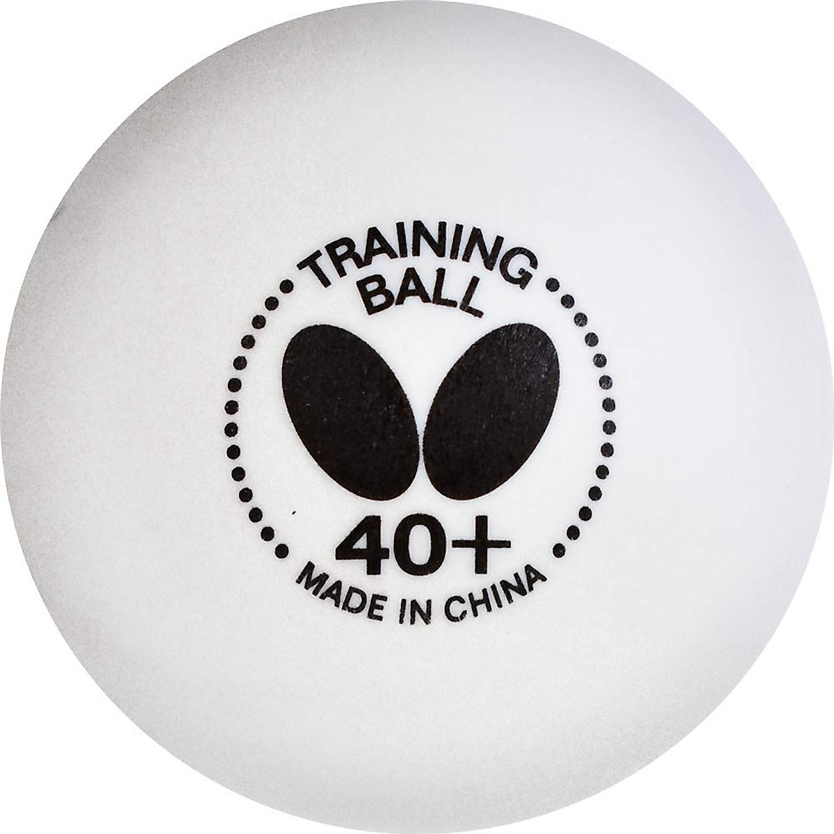 Butterfly 40+ Training Table Tennis Ball - White, 40mm Training Balls - Box of 120 - 40+ Training Balls are Comparable to a Three-Star Ball