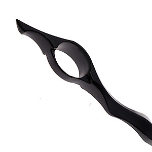 Professional Hair Styling Thinning Texturizing Cutting Feather Razor + 10 Replacement Blades Stainless Steel Black Color