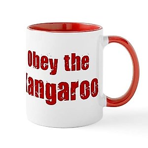 CafePress Obey The Kangaroo Mug Ceramic Coffee Mug, Tea Cup 11 oz