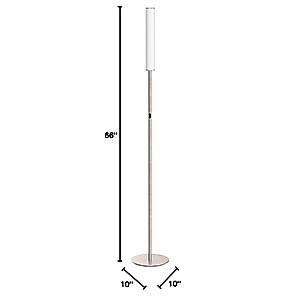 O’Bright Dimmable LED Torchiere Floor Lamp, 270° Tilt Head, 3000 Lumens, Adjustable Brightness, Standing Pole Lamp / Reading Light / Floor Lamps for Living Room, Bedrooms, Dorm and Office (Black)