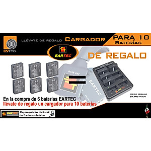 EARTEC 3.7V Rechargeable Lithium Ion Battery for HUB Ultralite Headset