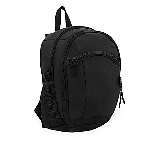 Everest Deluxe Small Backpack, Black, One Size