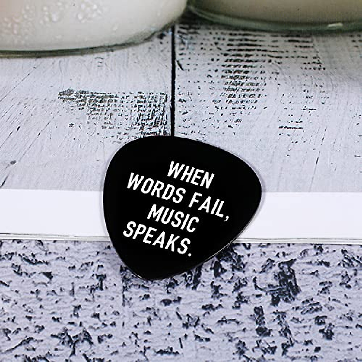 Guitar Pick Gifts Christmas for Men Women Music Lovers Music Stuff Guitar Accessories Gift for Him Her Boyfriends Musician Student Graduation Birthday Valentines Day Son Husband Dad Brother Friend