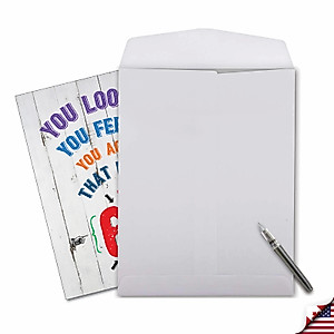 NobleWorks - Jumbo Card for 65th Birthdays (8.5 x 11 Inch) - Fun Milestone Birthday Celebration, Big Group 65 Year Old Greeting from All of Us - Age Equation 65 J9421MBG-US