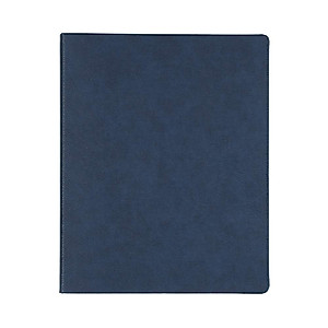 Erin Condren 12 Month Undated Softbound Focused Planner 8x10 - Navy Colored Cover, Layflat Design, College Ruled Lined & Dot Grid Note Pages, Monthly & Weekly Planning Spreads