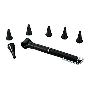 Portable Battery Power Black LED Light Pen, Ear Penlight, Clinical Penlight, for Nurses Doctor