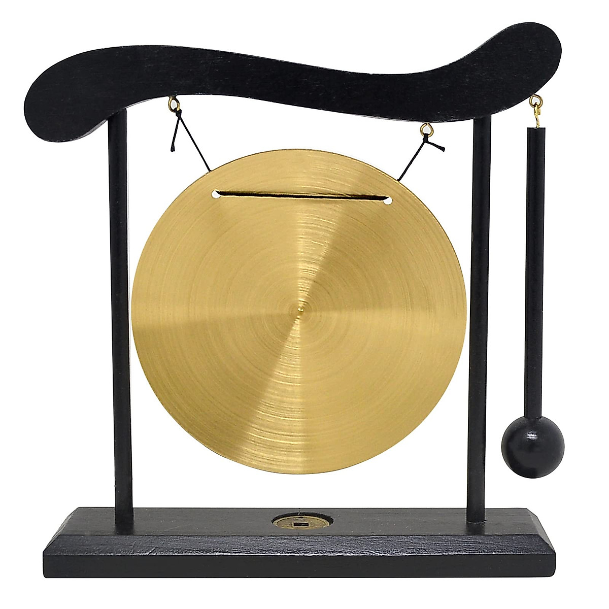 Zen Art Brass Feng Shui Desktop Zodiac Gong for Decor W1649