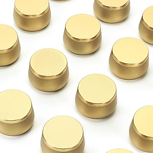 SONVIIBOX 8oz Gold Candle Tins for Making Candles 24 Pack - Candle Jars 8 oz Tin Bulk Candle Jars with Lids for Candle Making (Gold)