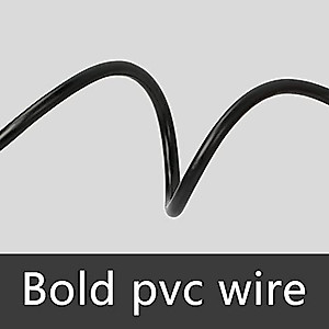 CERRXIAN RCA to 1/4 Inch Audio Cable, Gold Plated 6.35mm TS Mono Male to RCA Male Patch Cord (Black, 3m)