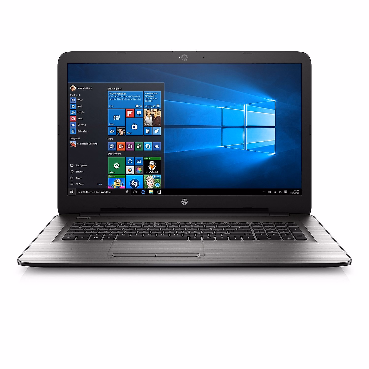 HP 17.3" Notebook 17-x137cl, Core i7-7500U, 16GB RAM, 2TB HDD, 4GB AMD R7 GPU