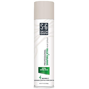 Salon Grafix Profession Shaping Hairspray, Extra Super Hold 4, 10 Oz (Pack of 3)