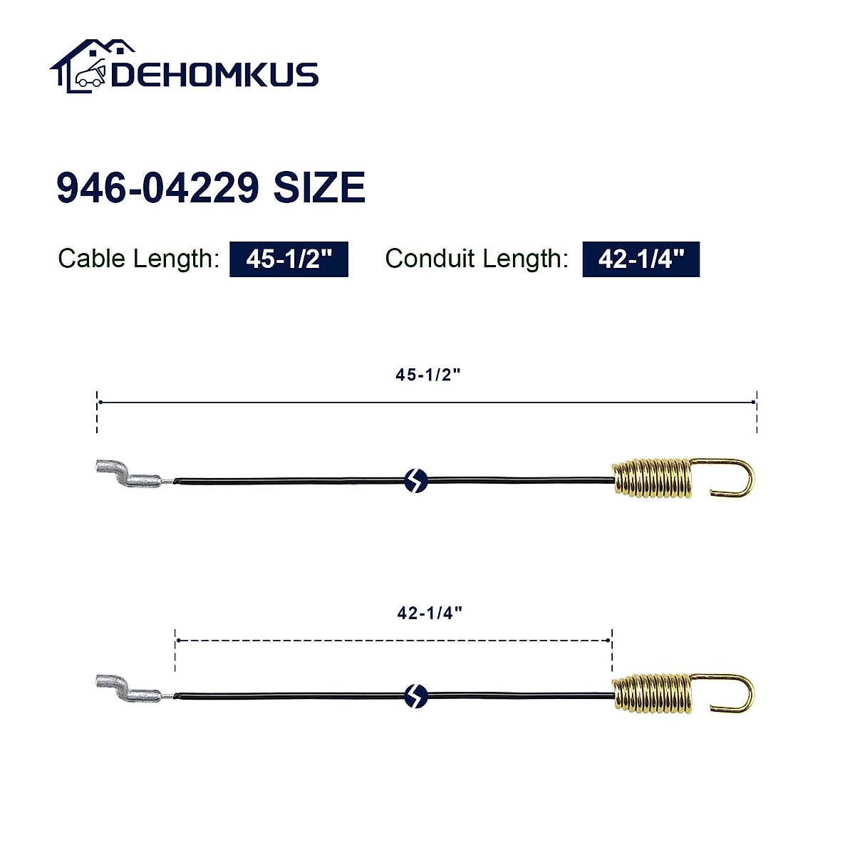 746-04229 (2-pcs) Clutch Drive Cable for MTD Craftsman Cub Cadet Yard Machines Yard Man with 746-04229B 946-04229 2-Stage Snowblower - 2 Pack 746-04229B Snow Blower