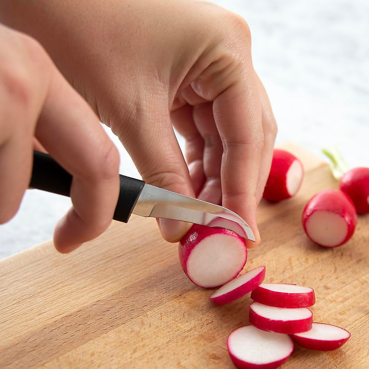 RADA Granny Paring Knife, Black Handle, Pack of 2