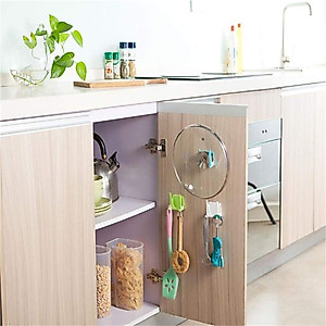 Kitchen & Dining, iuuhome Plastic Kitchen Pot Pan Cover Shell Cover Sucker Tool Bracket Storage Rack (Green)