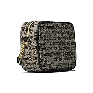 Juicy Couture Double The Love Camera Crossbody Black Beige Multi One Size