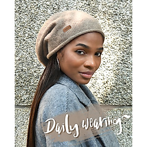 FURTALK Cashmere Slouchy Beanies for Women Winter Hats Soft Warm Beanie Hat Ladies Wool Knitting Skull Beanies