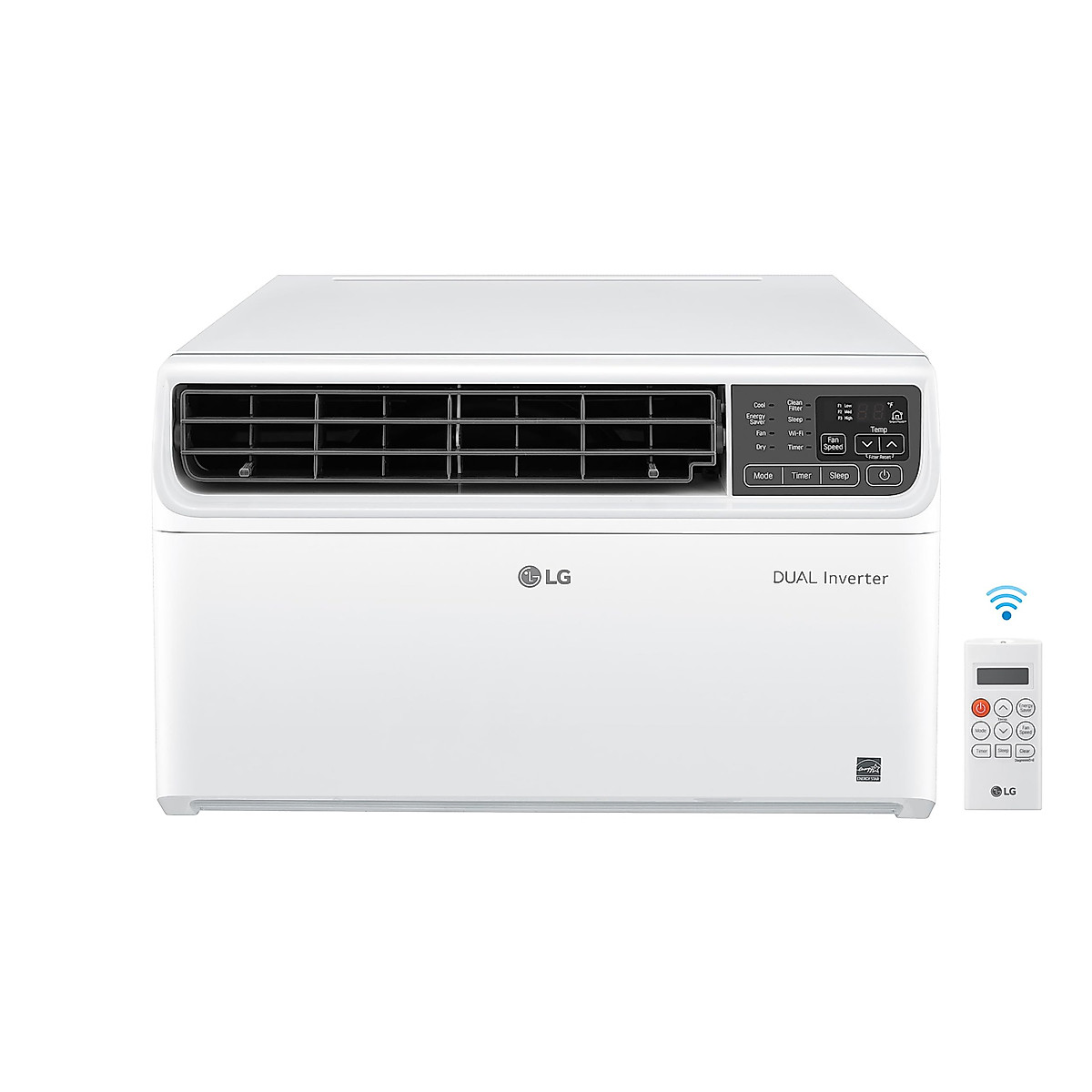 LG 12,000 BTU Dual Inverter Smart Window Air Conditioner, 115V Cools 550 Sq. Ft., Ultra Quiet Operation, Up to 35% More Energy Savings, ENERGY STAR®, works with LG ThinQ, Amazon Alexa and Hey Google