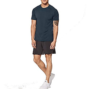 Lululemon Mens Metal Vent Tech Short Sleeve Shirt (Nautical Navy, XXL)