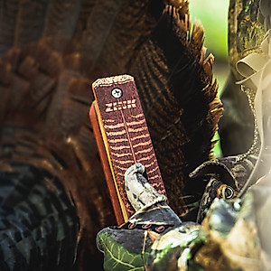 ZINK Wicked Series Turkey Hunting Box Game Call | Poplar/Bloodwood, Double-Sided Design, Versatile Natural Sounds, Different Tones, Hand-Tuned