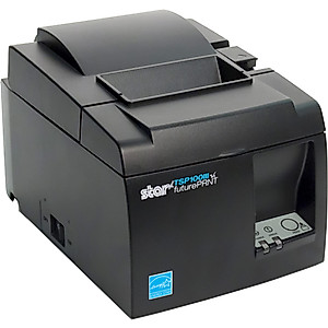 Star Micronics TSP143IIILAN Ethernet (LAN) Thermal Receipt Printer with Auto-Cutter and Internal Power Supply - Gray