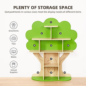OOOK Tree Bookshelf for Kids Reading Nook, Montessori Book Shelf for Classroom, Kids Room, Playroom, Nursery