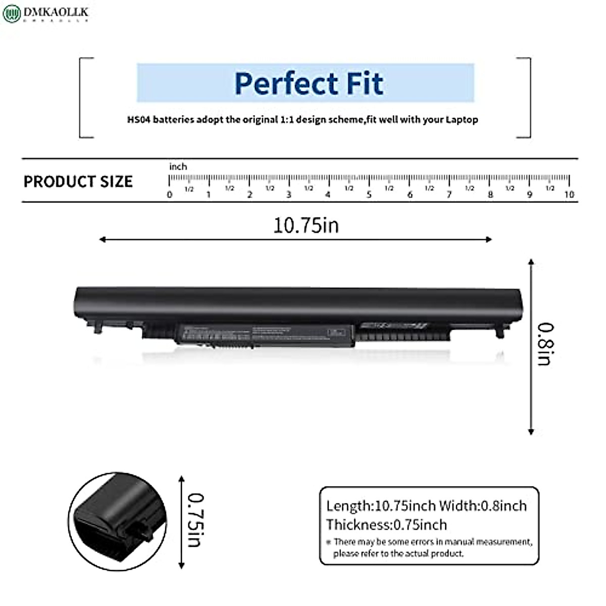 807956-001 HS03 HS04 Battery for HP Pavilion 15-BA 15-AY 15-AC 15-AF 17-X Series 15-ba079dx 15-ba009dx 15-ay009dx 15-ay011nr 15-ay014dx 15-ay041wm 15-ac121dx 15-af131dx 17-x037cl 17-x115dx 17-x051nr