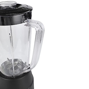 APPIU Speed Blender, 360W High Power Countertop Blenders for Kitchen, 48 Oz Blender Glass Jar for Shakes, Ideal for Smoothies,Crush Ice,Purees,1.5L jar, Black