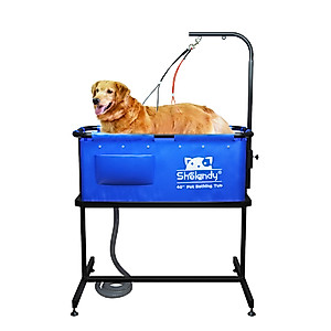 SHELANDY 40" Pet Bathtub | Dog Cat Grooming Bathing and Shower