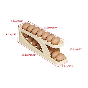 Automatic Rolling Eggs Box Layer Rack Holder For Fridge Fresh-keeping Storage Container Eggs Dispenser Kitchen Organizer Kitchen Storage Container