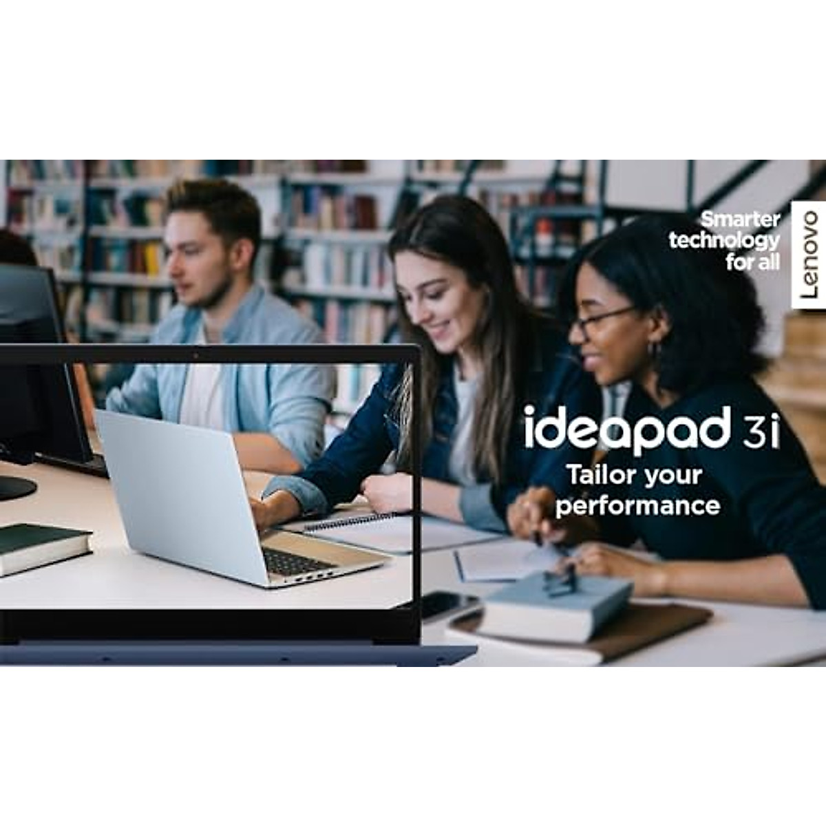 Lenovo IdeaPad 3 Laptop, 15.6" FHD Touchscreen, Intel Core i5-1155G7, 16GB RAM, 512GB SSD, Webcam, HDMI, Wi-Fi 6, Windows 11 Home, Blue