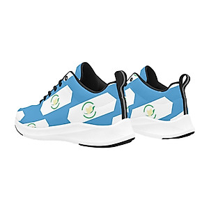AFFAMA Guatemala Flag Womens Lightweight Running Walking Shoes Casual Sneaker White