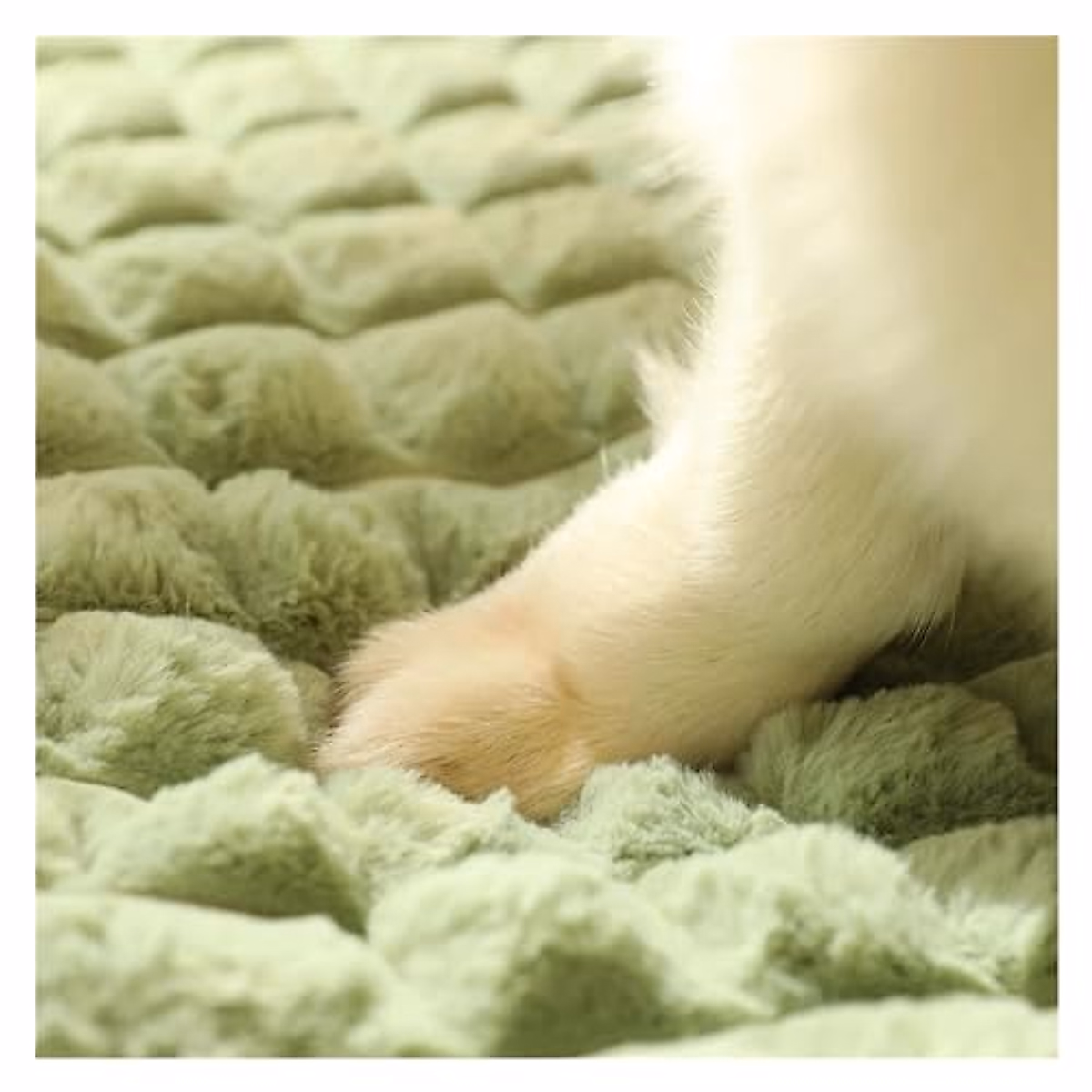 Winter Warm Dog Mat Pet Luxury Sofa Small and Medium Dog Plaid Bed Cats and Dogs Plush Sleeping Removable Washable Pet Bed Pet Mat Super Soft Warm Dog Sleeping Mat Washable Non-Slip Warm Pet Mat Fluff