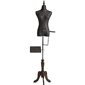 Female Sewing Tailors Dummy Dressmakers Dummies Tailors Dummy Display Professional Female Bust with Shoe Rack Pants Rack Female Mannequin