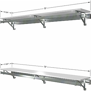 Arrange A Space Shelf Double Hang Closet System, 72 in, White