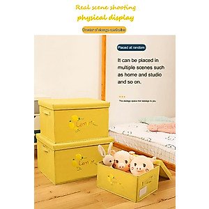 Purme Foldable Storage Bins,Pack of 3, Large Collapsible Cube Storage Boxes Organizer Containers Baskets with Reinforced Handle and Lid for Home Wardrobe Closet Bedroom