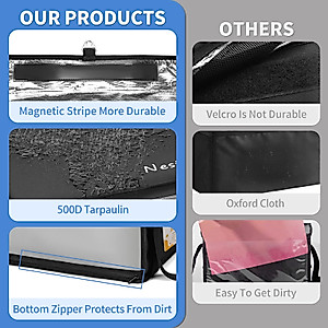 Insulated Food Delivery Bag for E-bikes/Scooters/Motorcycles, Waterproof Delivery Bag with Carrier Rack,Perfect for Catering,Restaurants,Delivery Drivers,Doordash and more,62L - Fit 14'' Pizza box
