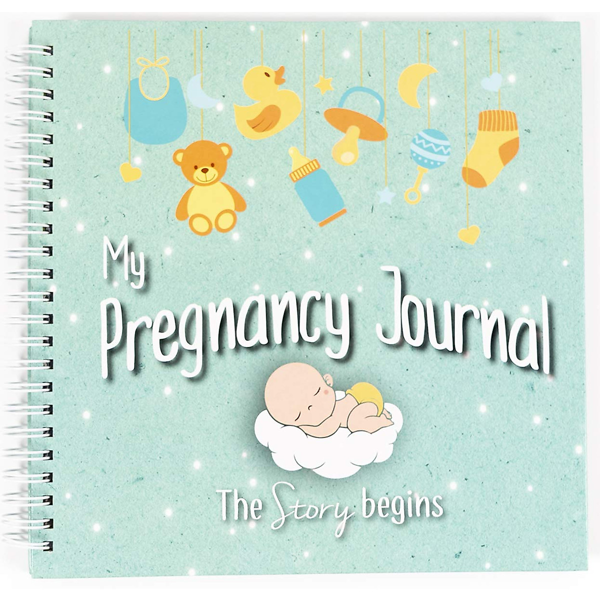 My Belly Book - Pregnancy Journal and Baby Memory Book with Stickers - Baby's Scrapbook and Photo Album - Pregnancy Journals for First Time Moms - Pregnancy Journal Memory Book