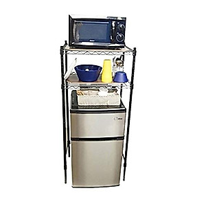 Mini Shelf Supreme Adjustable Shelving Unit Black Stainless Steel