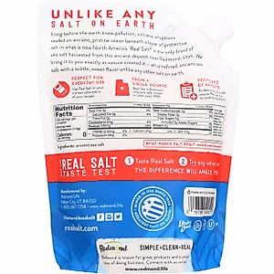 Redmond Real Salt - Ancient Fine Sea Salt, Unrefined Mineral Salt, 26 Ounce Pouch (3 Pack)