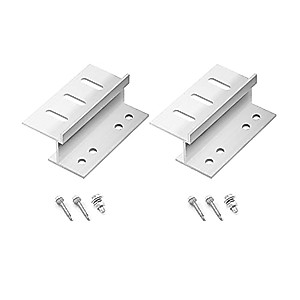 Newpowa Solar Panel Mounting Z Bracket with Nuts and Bolts Supporting for RV, Boat, Wall, Off Grid Roof Installation A Sets of 4 Units Sliver Aluminum