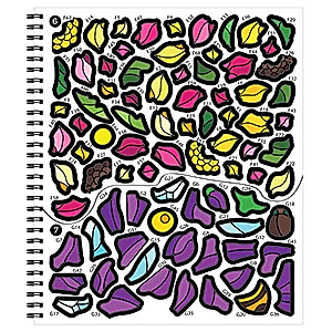 Brain Games - Sticker by Number: Flowers & Nature (28 Images to Sticker)