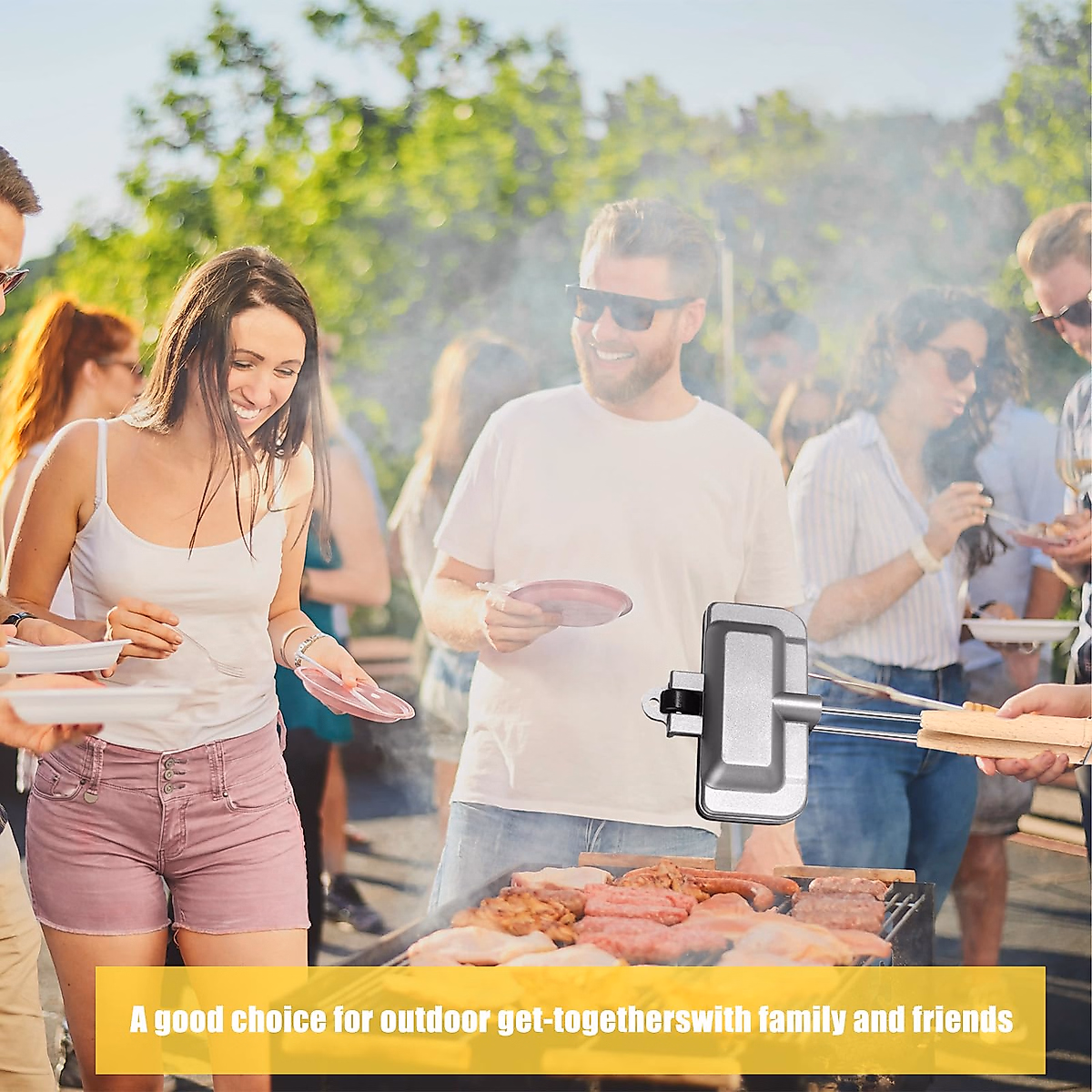 Hot Sandwich Maker, Double-Sided Sandwich Baking Pan With 7in Bread Clip,Double Sided Frying Pan for Breakfast,Hot Dog Toaster,Campfire Sandwich Maker(1Pcs)