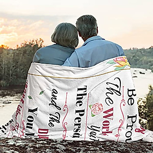 TBUWHZU Retirement Gifts for Women, Happy Retirement Gift Blanket, Funny Retired Gifts for Coworkers Women, Goodbye Gifts, Going Away Gift for Coworkers, Coworker Leaving Gift Blanket,60x50in