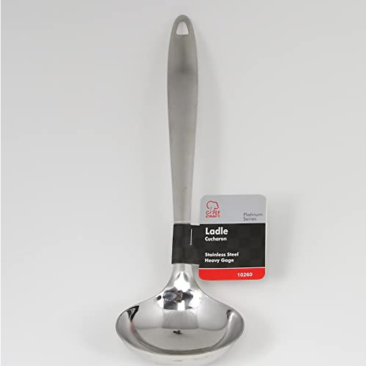 Chef Craft Select Cooking Ladle, 11.5 inch, Stainless Steel