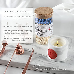 KELANO Monet Garden Scented Candles for Home, 100% Natural Coconut Wax Aromatherapy Candle, Exquisite Sculptures of Greek Mythology Characters with Marbled Jar